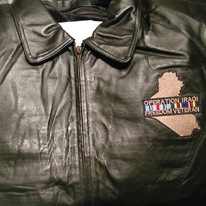 Jackets & Coats | Operation Iraq Freedom Veteran Leather Jacket | Poshmark